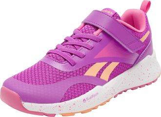 Reebok ENERGEN Run Elastic LACE & TOP Strap Sneaker, PURPLERAVE/TRUEPINK/SUNKISSEDORANGE, 32.5 EU