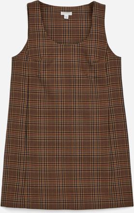 Arket Kariertes Minikleid -Beige