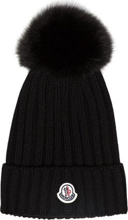 Moncler Pompon-M&uuml;tze - - Accessories - unisex - Schwarzk - ONE SIZE