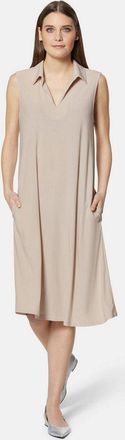 Madeleine Midikleid &Auml;rmelloses Kleid mit Hemdkragen