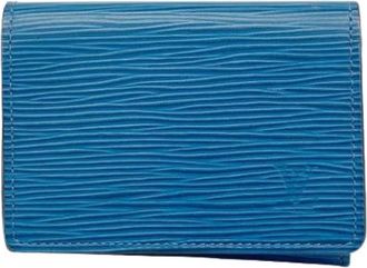 Louis Vuitton unisex, Pre-owned, Bleu, Taille: ONE Size Porte-cartes de visite doccasion