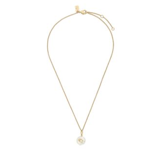 Coach Halskette Coach Signature Coin Pearl Pendant Necklace 37440611GLD107 Goldfarben