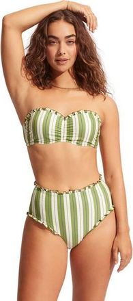 Seafolly Damen Bikinioberteil Cabana Bustier Bandeau