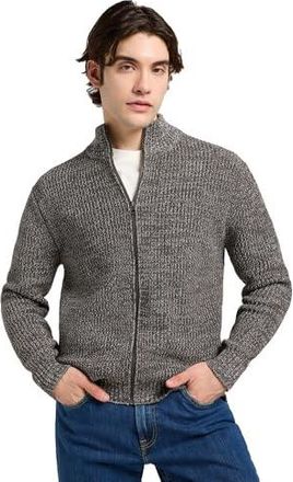 Lee Cardigan Zip Sweat-Shirt, Gris fum&eacute;, M Homme