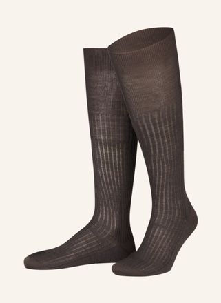 Falke Kniestr&uuml;mpfe Luxury No. 7 braun