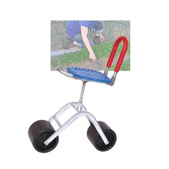 Generic Gartenwagen Mit Rollen, Rollbarer Gartenhocker Um 360&deg; Verstellbarem Drehsitz, for Die Gartenarbeit Auf Der Terrasse(Blue)