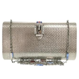 Gucci Pre-owned Metal Clutch - - Pre-owned - Damen - Grau - ONE SIZE