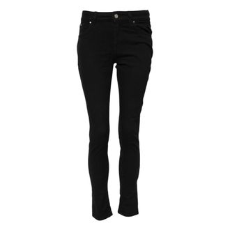 Dolce & Gabbana Schwarze Skinny Mid Waist Denim Jeans - - Jeans - Damen - Schwarzk - XS