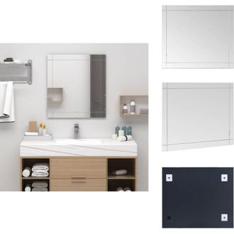 vidaXL Vidaxl - Wandspiegel 100x60 cm Glas - Wandspiegel - Dekorations-Spiegel - Badspiegel - Glaswandspiegel - Gro&szlig;er Spiegel