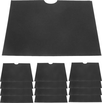 Artibetter 25 Stück Teiliges CD DVD Kraftpapier Hüllen Schwarz Staubdichte Kratzfeste CD Aufbewahrungstaschen Vielseitige Papierhüllen für Büro Zuhause und Schul