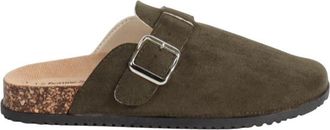 Vera Collection Mules Sabot femme en su&eacute;dine avec boucle