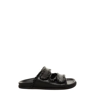 Elena Iachi Sandale plate - Femme - Chaussures - Noir - Taille: 41 EU