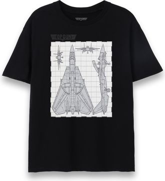 Top Gun Fighter Jet Blue Print
