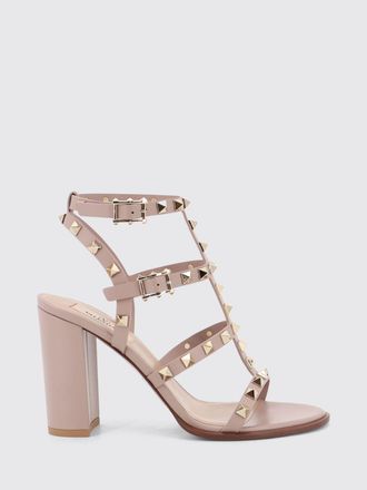Valentino Garavani Sandales &agrave; talons hauts et bride en T Rockstud en cuir