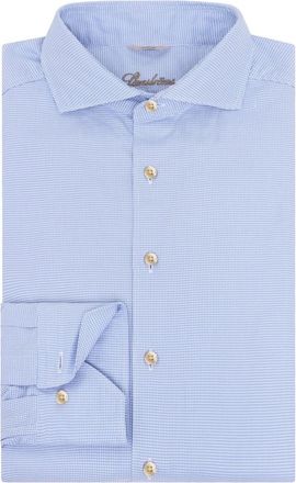 Stenströms Baumwollhemd mit feinem Muster, Slimline in