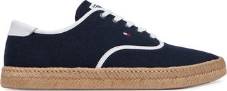 Tommy Hilfiger Espadrilles Tommy Hilfiger Th Hi Vulc Core Jutte Canvas FM0FM05872 Dunkelblau
