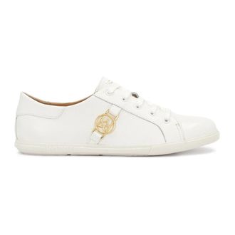 Kazar Wei&szlig;e Ledersneaker mit Monogramm verziert - - Shoes - Damen - Wei&szlig; - 36 EU