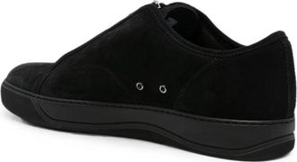 Lanvin Suede Low-Top Sneaker - Black