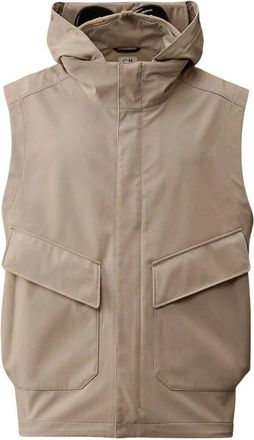 C.P. Company C.p. Company, Homme, Vestes, Beige, Taille: XL Shell-R Goggle Gilet