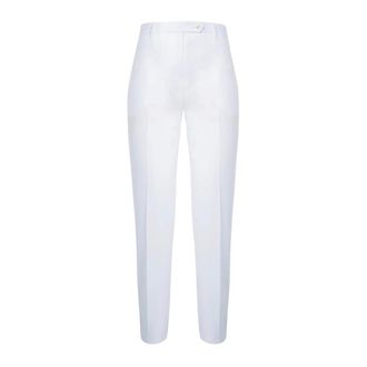 Kiton Handgefertigte wei&szlig;e Baumwoll-Zigarettenhosen - - Trousers - Damen - Wei&szlig; - XS