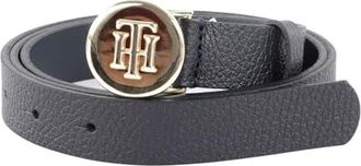 Tommy Hilfiger Hilfiger Flag TH New Round 2.5 Ceinture, Desert Sky, 80 cm Femme