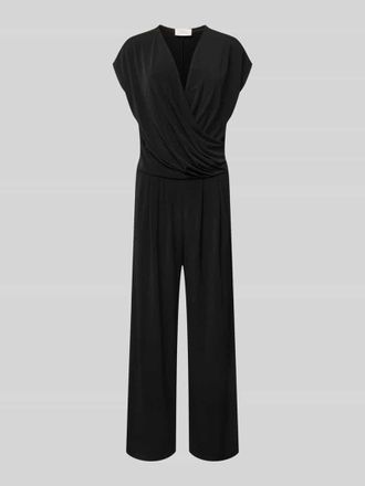 robe l&eacute;g&egrave;re Jumpsuit in Wickel-Optik mit V-Ausschnitt