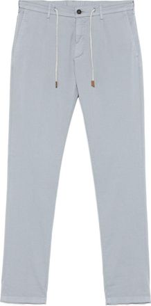 Eleventy pantalon &agrave; lien de resserrage - Bleu