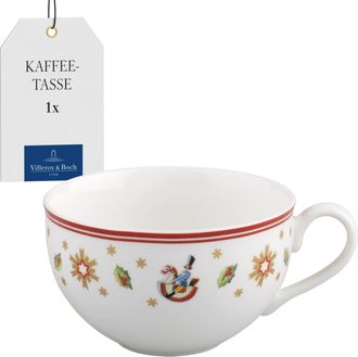 Villeroy & Boch Toys Delight Tasse, 200 ml, Premium Porzellan, Weiß/Rot