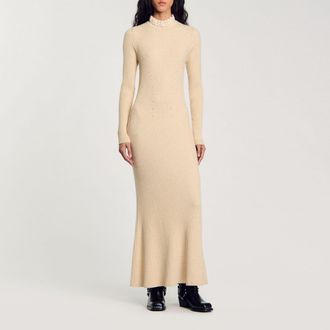 Sandro Langes Strickkleid