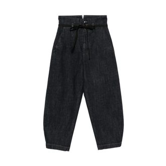 Barena Femme, Jeans, Bleu, Taille: 34 FR Jeans coulisse in vita a sacchetto