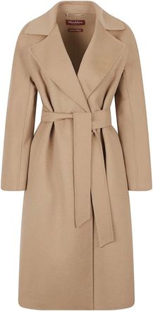 Max Mara Femme, Manteaux, Brun, Taille: 32 FR Manteau en cachemire avec ceinture