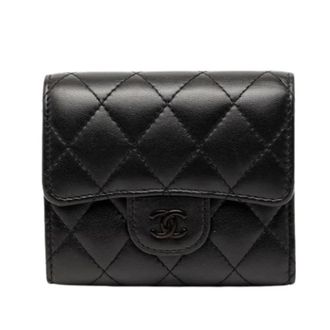 Chanel Pre-owned Matelasse Wallet (tri-fold) - - Pre-owned - Damen - Schwarzk - ONE SIZE