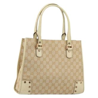 Gucci Sac &agrave; main en toile Pre-owned - Femme - Pre-owned - Beige - Taille: ONE Size