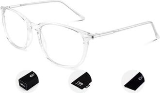 CGID Fausses Lunettes de Vue Femme Homme Lunettes Sans Correction Lunettes à Verres Transparente CN79