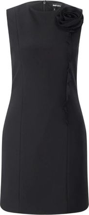 Rotate Rotate Birger Christensen, Femme, Robes, Noir, Taille: 38 FR Voluminous Flower Appliqu&eacute; Mini Dress