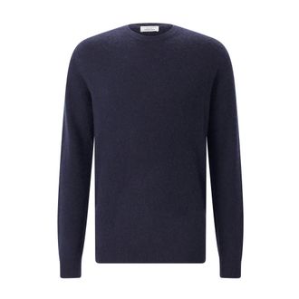 Roberto Collina Rundhals-Strickware - - Knitwear - Herren - Blau - 3XL