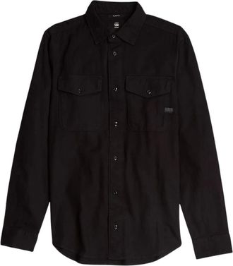 G-Star Homme, Chemises, Noir, Taille: S Marine Slim Shirt