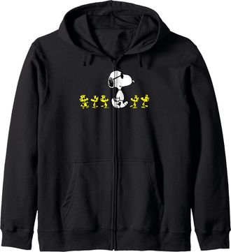 Peanuts Cooles Crew-Erdnuss-Design von Snoopy und Woodstock Kapuzenjacke