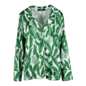 Giulia N Couture Stilvolle Polyesterjacke - - Blouses & Shirts - Damen - Gr&uuml;n - L