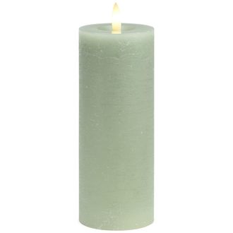 Matches 21 LED Stumpenkerzen 2er Set aus Echtwachs mit Timerfunktion & inkl. Fernbedienung - Kerzen realistisch flackernde Flamme warmweiß Ø 7 x 18 cm - Elektris