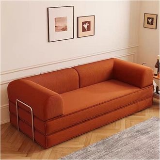 Generic Modulares Sofa aus hochdichtem Schaumstoff, 3-in-1 umwandelbares zusammenklappbares Einzelschlafsofa, Couch ohne Knochen,for Wohnzimmer und Schlafzimm