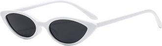 Generic Lunettes De Soleil Tendance &Agrave; Petite Monture For Hommes Et Femmes, Id&eacute;ales For Les D&eacute;placements En Ext&eacute;rieur Ou Vacances(White)