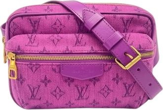 Louis Vuitton Sac bandouli&egrave;re en denim monogramm&eacute; pr&eacute;-poss&eacute;d&eacute; - Femme - Pre-owned - Violet - Taille: ONE Size