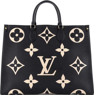 Louis Vuitton OnTheGo Bicolor Monogram Empreinte Giant GM tote bag - Noir
