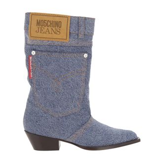Moschino Denim Texano Stiefel - - Shoes - Damen - Blau - 36 EU