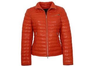 Jilani Lederjacke Kova Jilani Collection - Damen Lederjacke Steppjacke Lammnappa tomato
