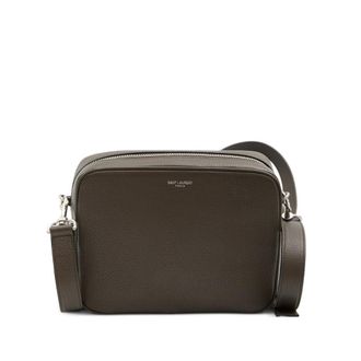 Saint Laurent Small Camera Hammered-leather Messenger Bag