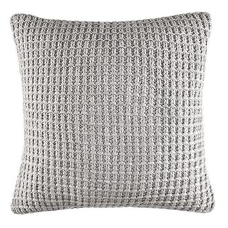 Nautica Basic Gray Knit 16-inch Decorative Pillow, 16 inch Dec Pillow