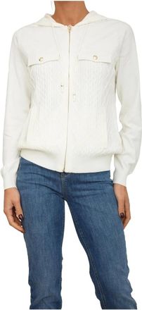 Liu Jo Femme, Pulls, Blanc, Taille: 40 FR Maglieria Avorio Cardigan