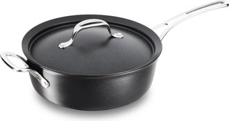 T-fal e7543342 springt Pan rund Pfanne Pfannen (rund, springt Pan, Schwarz, Aluminium, THERMOSPOT, Keramik, Gas, Halogen, Induktion, Platte Wasserdicht)